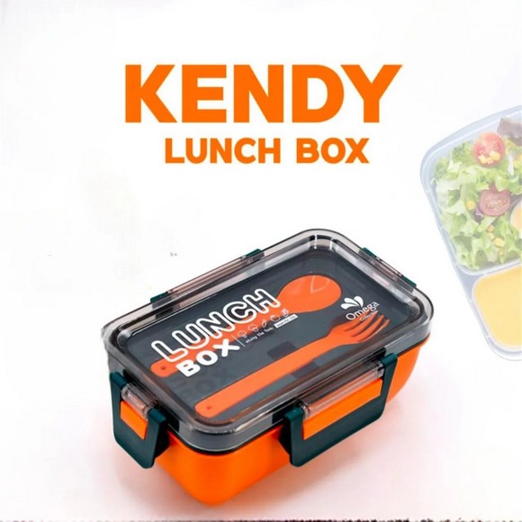 Portable Rectangle Lunch Box With Spoon And Fork – BuyersInn